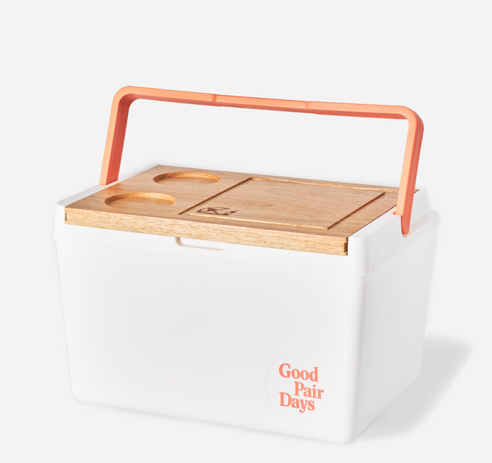 Cheese Board Cooler - Coral and White | Good Pair Days UK