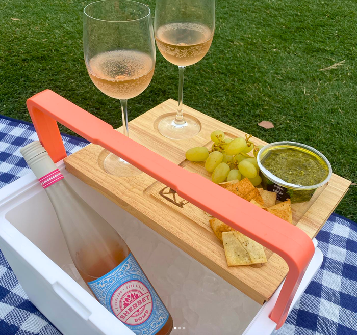 Cheese Board Cooler - Coral and White | Good Pair Days UK